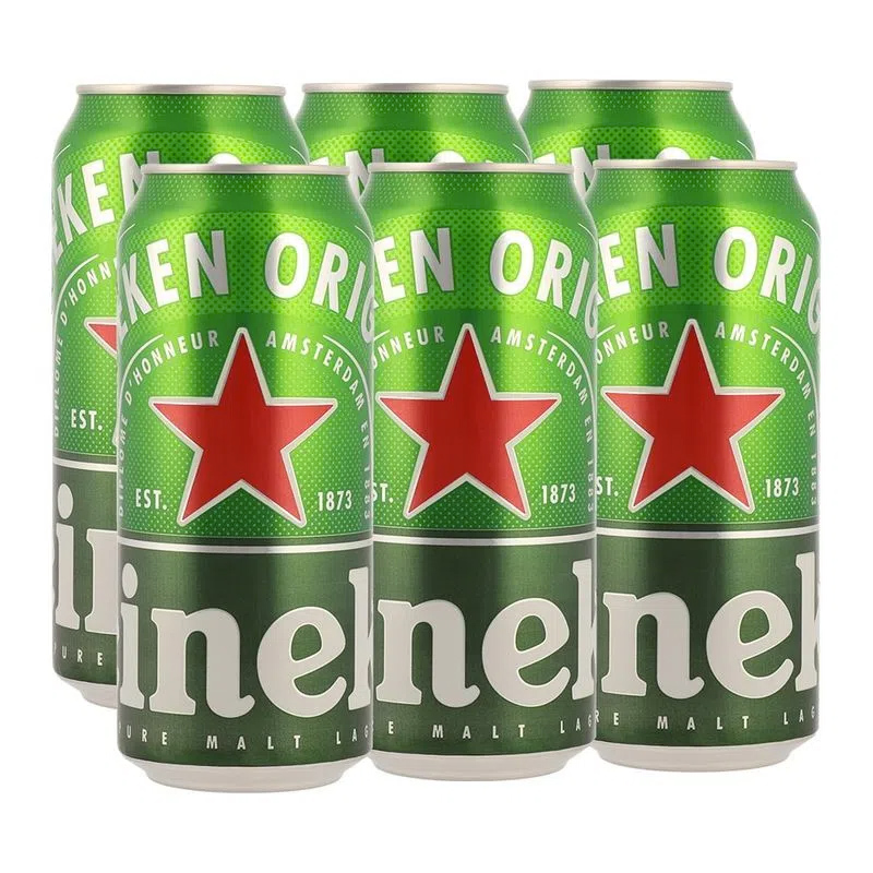 CERVEZA HEINEKEN LATA 473 ML C/U (6 PZ) - Vinoteca del Korcho